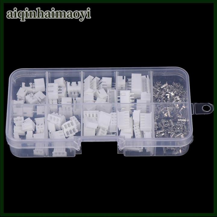 aiqinhaimaoyi 230pcs box XH 2.54 2p 3p 4p 5pin 2.54mm Pitch Terminal ...