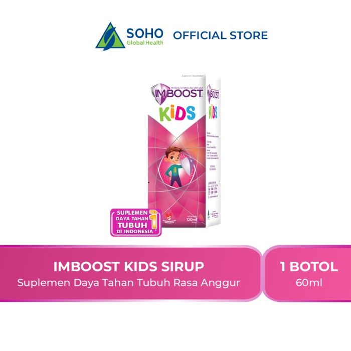 Imboost Kids Syrup Grape 60ML F1 | Lazada Indonesia