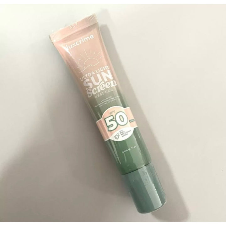 LUXCRIME Ultra Light Sunscreen Essence SPF 50 PA+++ 10g | Lazada Indonesia