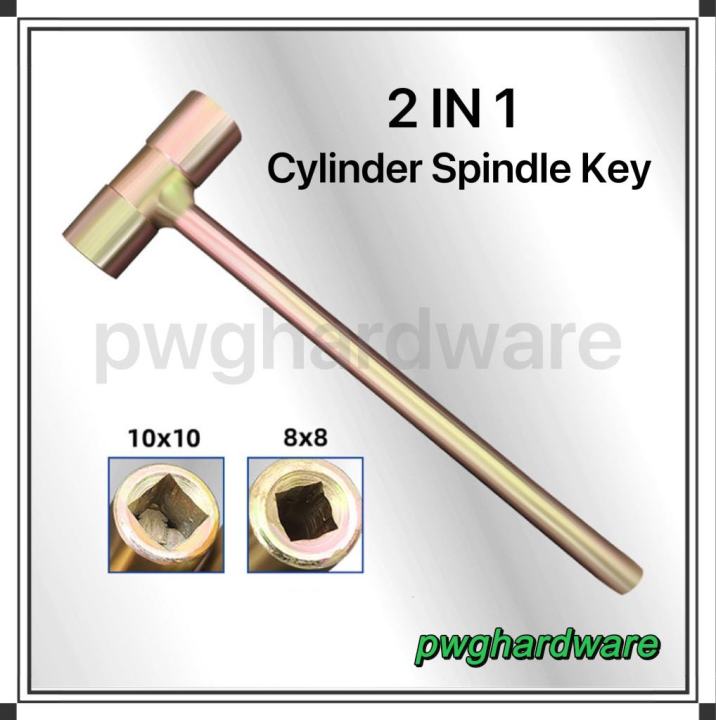 2 IN 1 Gas cylinder Spindle Key (DROP-FORGED AND HARDENED) / Kunci Gas ...