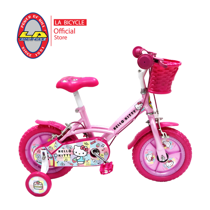 LA Bicycle จักรยานเด็ก รุ่น HELLO KITTY 12" CLOSE UP | Lazada.co.th