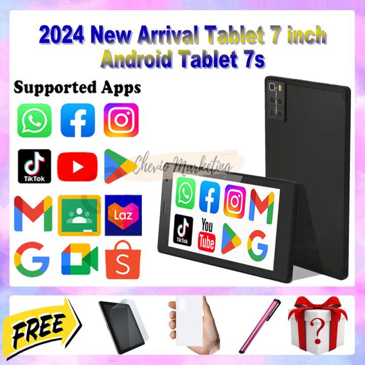 2024 New Updated Android Tablet Tab 7s Screen 7" Display Import Set ...