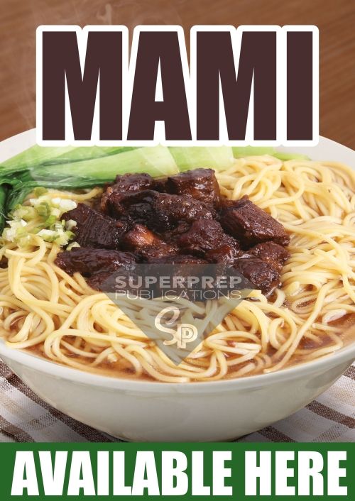 Laminated Signage Fried Noodles Ramen Batchoy Mami Pancit Canton ...