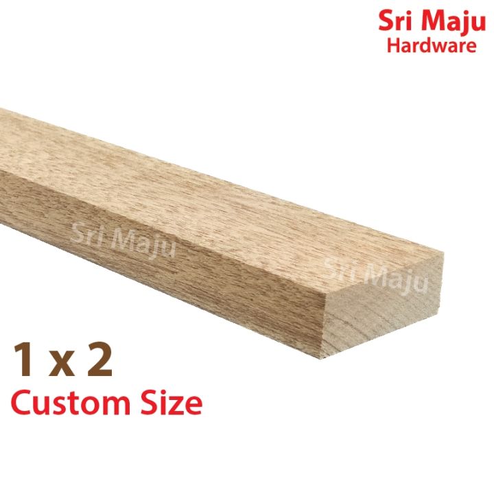 MAJU (FT) 1” x 2” Furniture Wood Finger Joint Batang Kayu Perabot 19mm ...