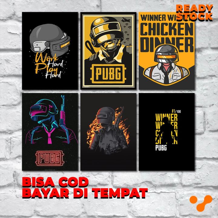 Hiasan Dinding Kamar PUBG / Lukisan PUBG EDITION / Poster Games / Wall ...