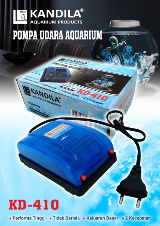 Mesin Aerator Pompa Udara Oksigen 2 Lubang Kandila KD-410 | Lazada Indonesia