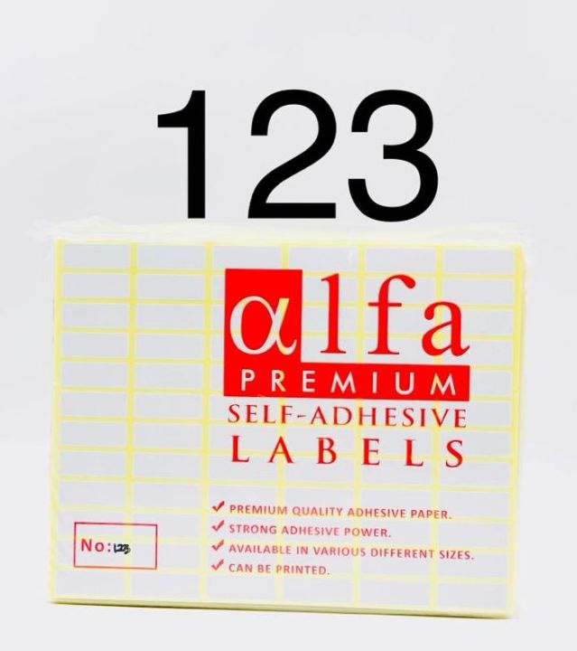 ( DAPAT 1 PAK isi 7 LEMBAR ) STICKER LABEL ALFA 123 / Stiker Sticker ...