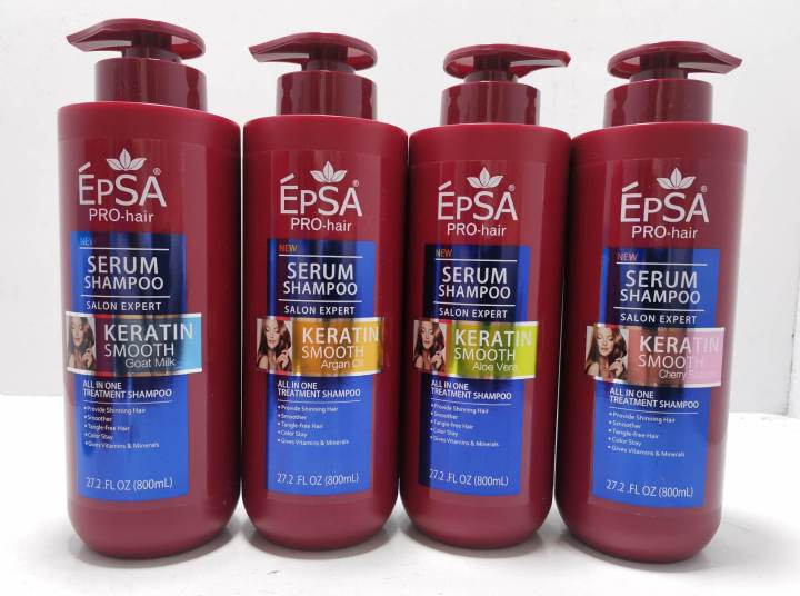 Epsa PRO Hair Serum Shampoo Keratin Smooth 800mL | Lazada PH