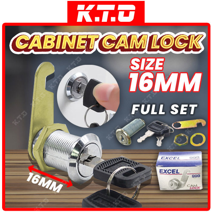 1pcs Excel 999 Cam Lock Drawer Cabinet Mailbox Locker Lock ( 16mm ...