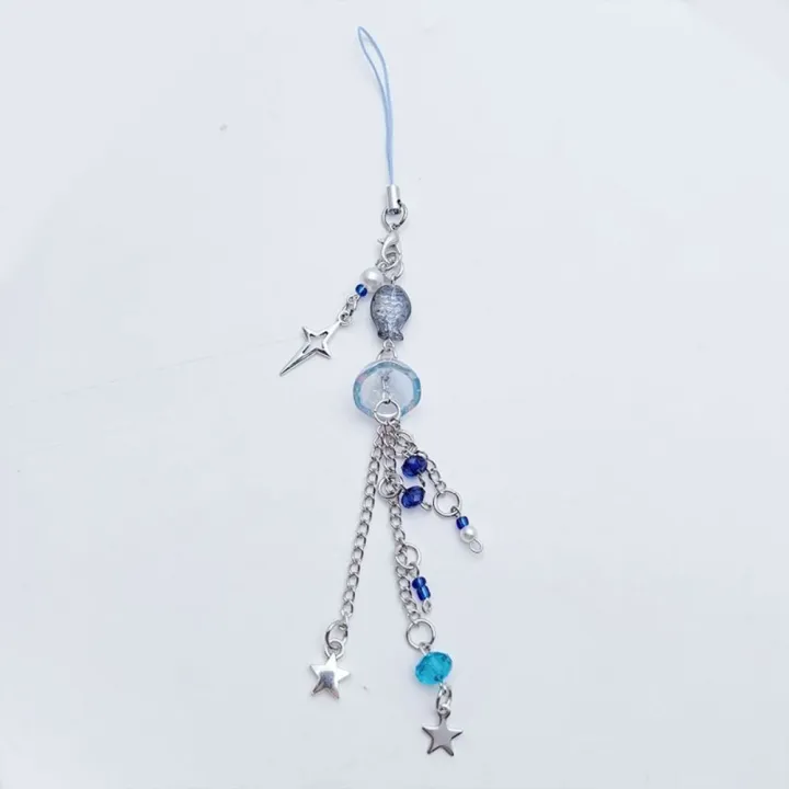 METALIX Cute Jellyfish Phone Charm Strap Ocean Theme Metal Cellphone ...