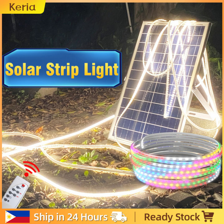 Keria solar led strip light 3M solar string lights with Remote Auto ON ...