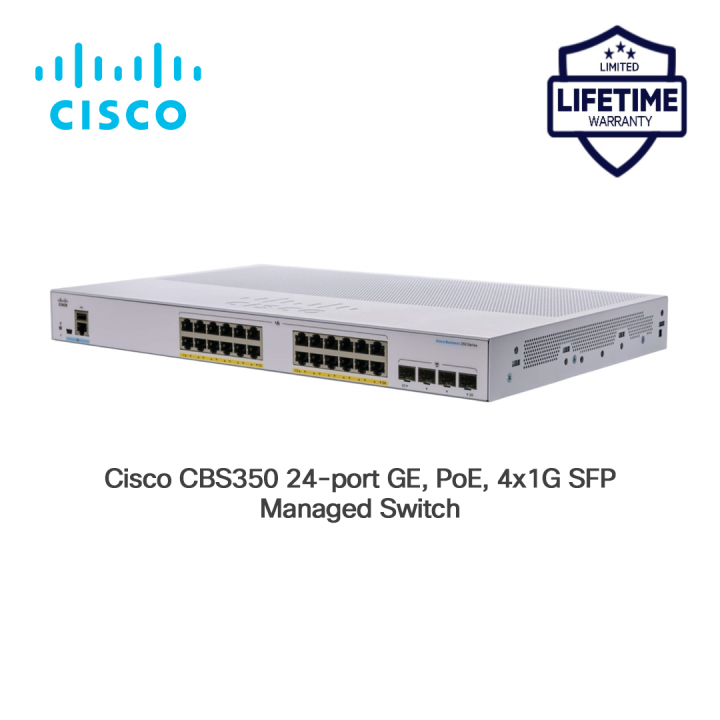 Cisco Business CBS350-24P-4G Managed Switch | 24 Port GE | PoE | 4x1G ...