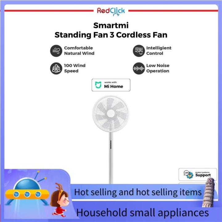 battery Smartmi Standing Fan 3 Fresh Anion Generator Cordless Fan Up to ...