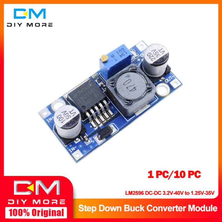 Original diymore High Efficiency LM2596 DC-DC 3.2V-40V to 1.25V-35V Step Down Buck Converter ...