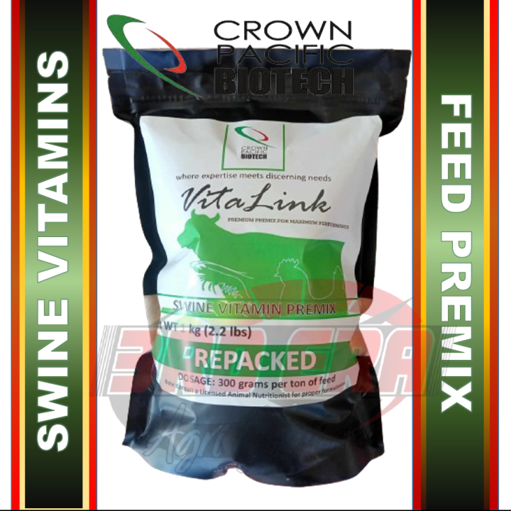 SWINE VITAMIN PREMIX - VITALINK (REPACKED) 1 KILO Crown Pacific Biotech ...