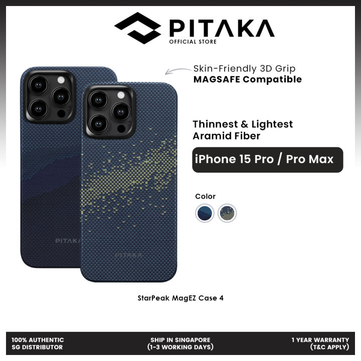 PITAKA 1500D STARPEAK Slim Fit Lightweight Phone Case Aramid Fiber ...