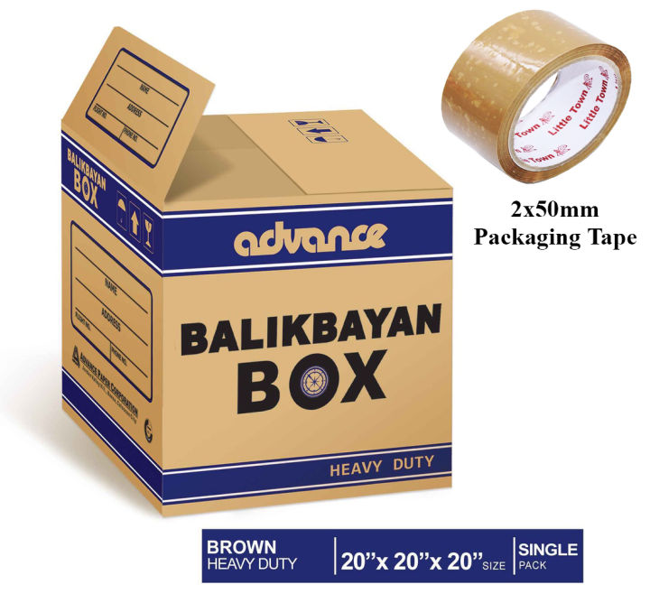 2pcs Heavy Duty Brown Balikbayan Box Storage Box with 1pc packaging ...