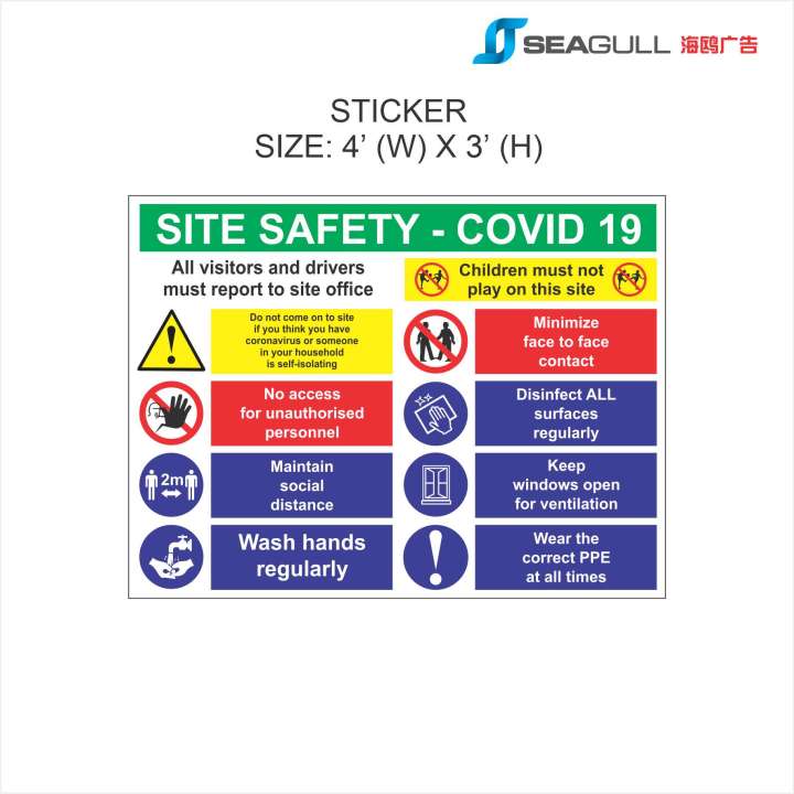 Safety Banner Sticker Safety First Utamakan Keselamatan Danger Warning ...