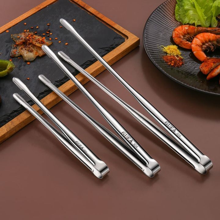 Stainless Steel Barbecue Tongs/Japanese Bread Food Forceps/ Steak Tongs ...