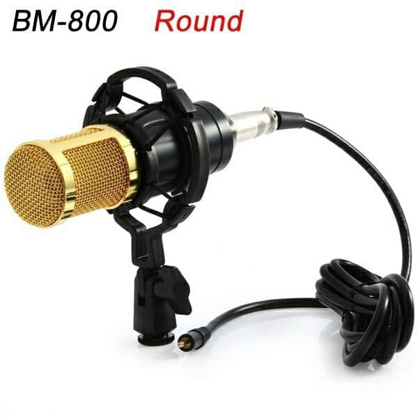 BM-800 Microphone 3.5mm Wired Sound Recording Condenser Microphone Mic ...