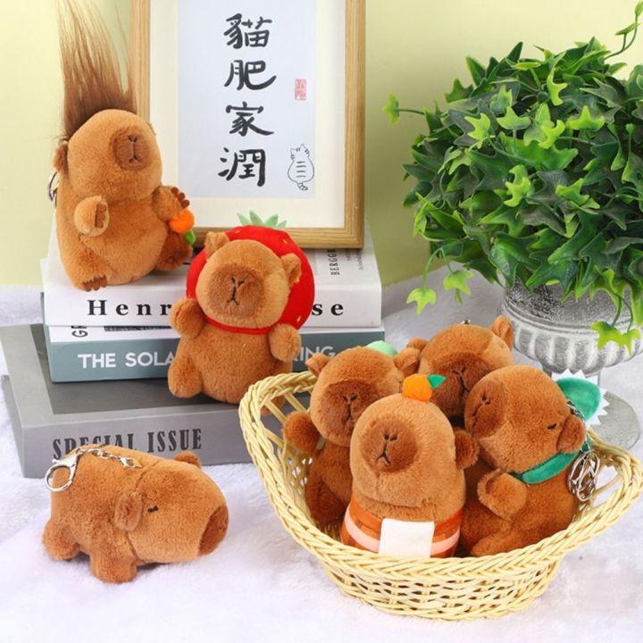 CEMOMEF ⚡Best Price⚡卡皮巴拉玩偶 Capybara Plush Toy with Keychain Super Soft ...