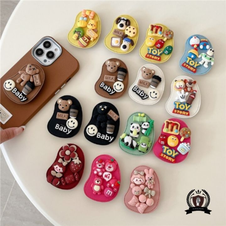IC PST01 POPSOCKET LUCU KARAKTER 3D CARTOON POP SOCKET PHONE STANDING ...