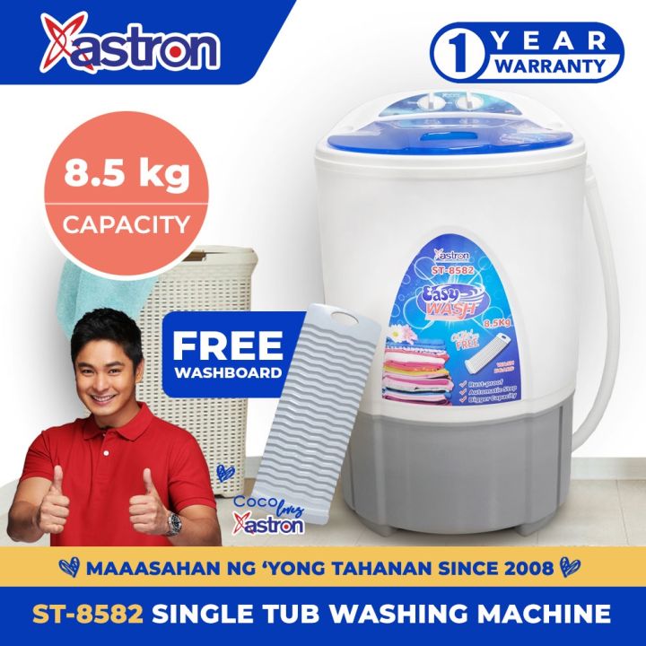 Astron ST-8582 Single Tub Washing Machine (Blue) | 8.5 kg | Free ...