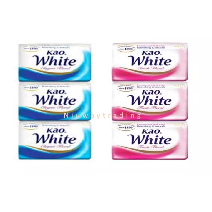 Kao White Soap 130gx3's / 85g x 3's (Elegant Floral / Fresh Floral ...