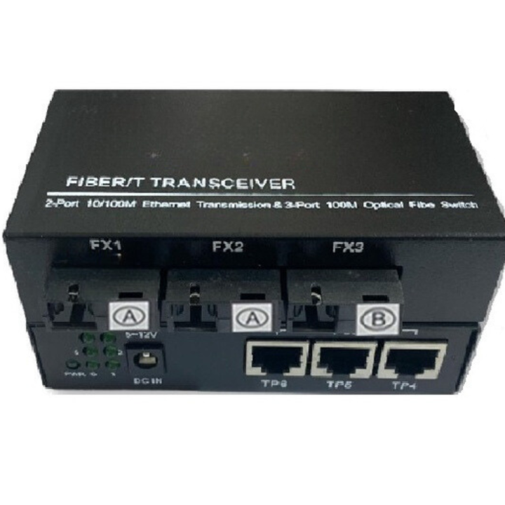 HTB CM3F3E POE Media Converter Fiber Optic 3FO-3Lan Ethernet HTB 3 SC 3 ...