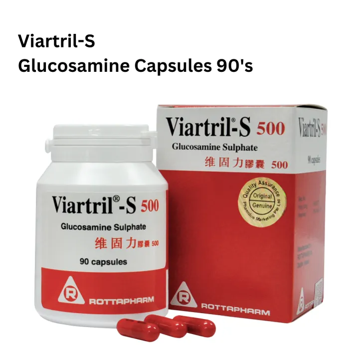 Viartril-S Pain Relief Glucosamine 500mg Capsules 90's - Clinically ...