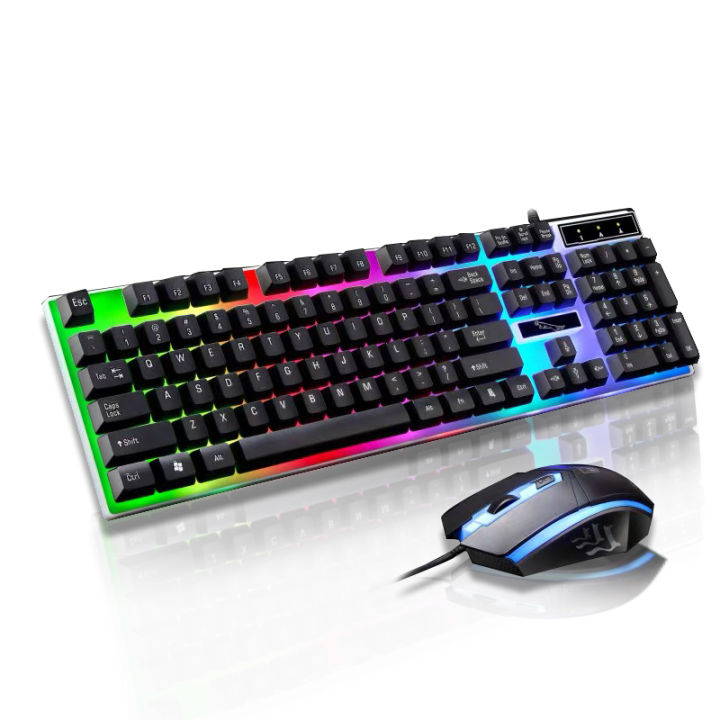 Gaming Keyboard Set คีย์บอร์ด พร้อมเมาส์LED คีย์บอร์ด คีบอร์ดเกมมิ่ง ...