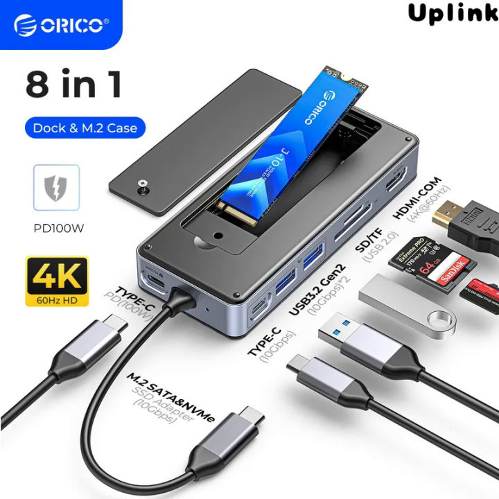 New ORICO USB C HUB With SSD Enclosure Laptop Docking Station With 4K ...