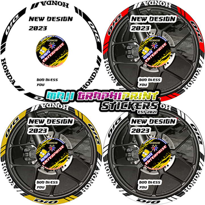 Honda Dio New Design Decal Mag Sticker - 2 SET FRONT AND REAR BY MAJI ...