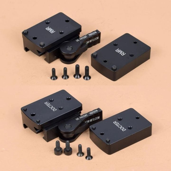 Tactical Trijicon RMR Docter Red Dot Sight Riser Scope Mount Plate Fit ...