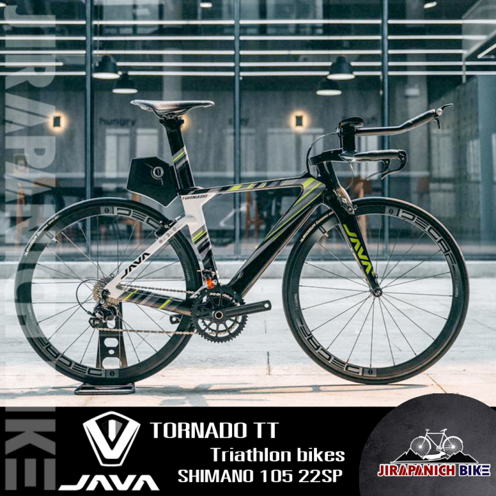 จักรยานไตรกีฬา JAVA รุ่น TORNADO TT Triathlon bikes (เฟรมคาร์บอน ล้อ DECA42, 22sp) | Lazada.co.th