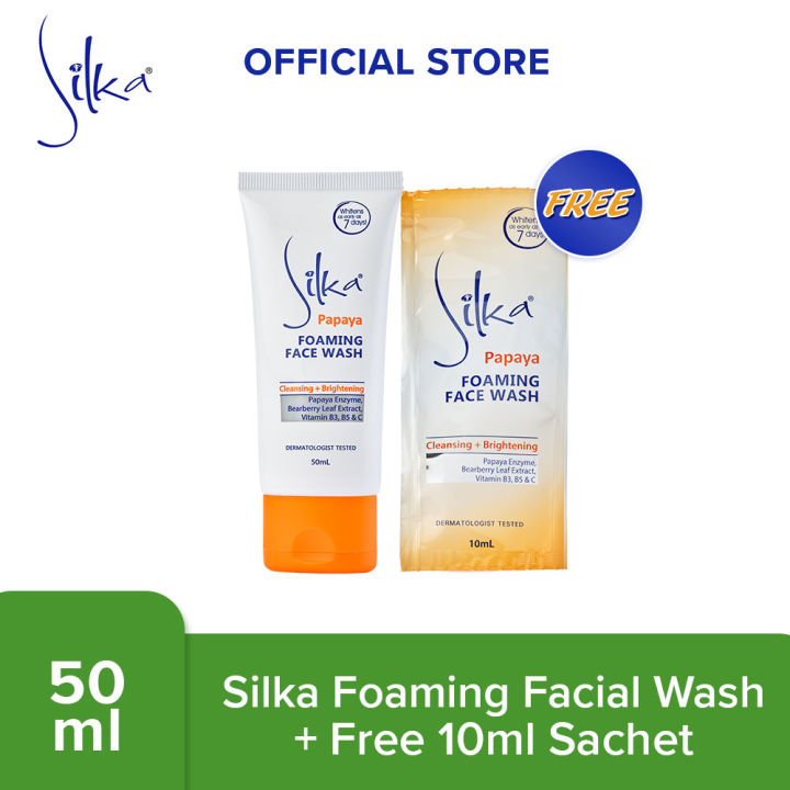 Silka Face Foaming Wash 50ml Free 10ml Sachet Face Foam | Lazada PH