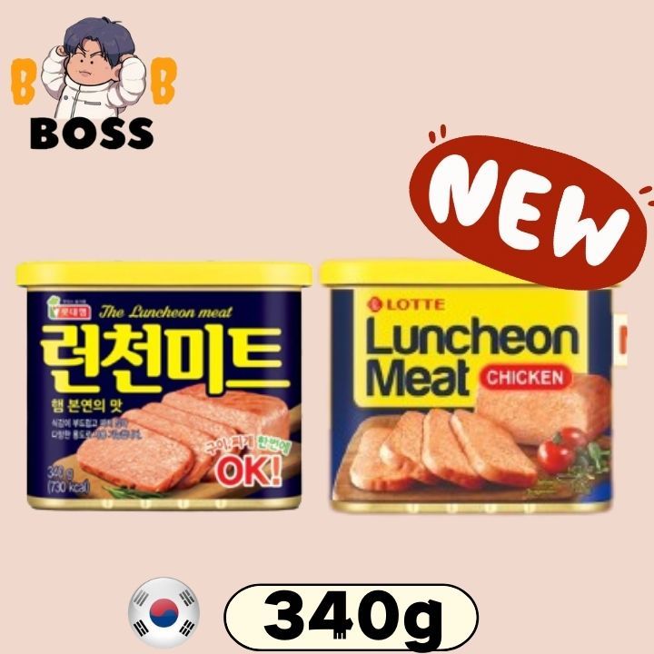 Lotte Luncheon Meat Series Pork/ Chicken 韩国乐天午餐肉系列 猪肉/ 鸡肉 340g | Lazada