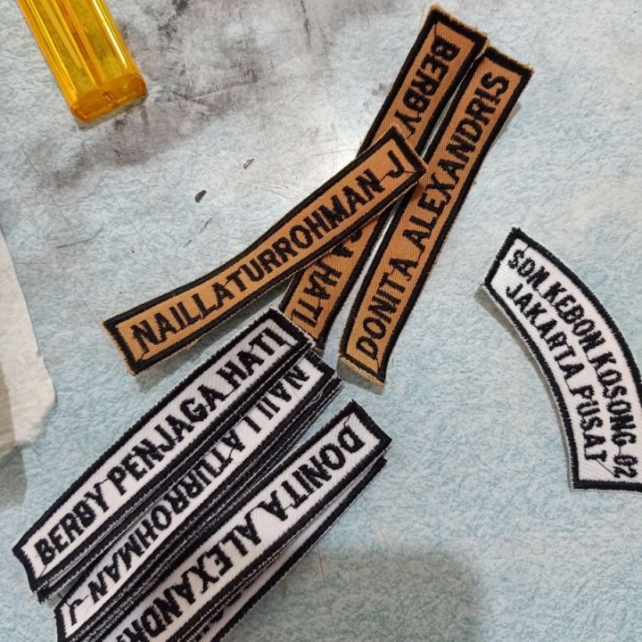 bordir nama nama seragam sekolah dan pramuka | Lazada Indonesia