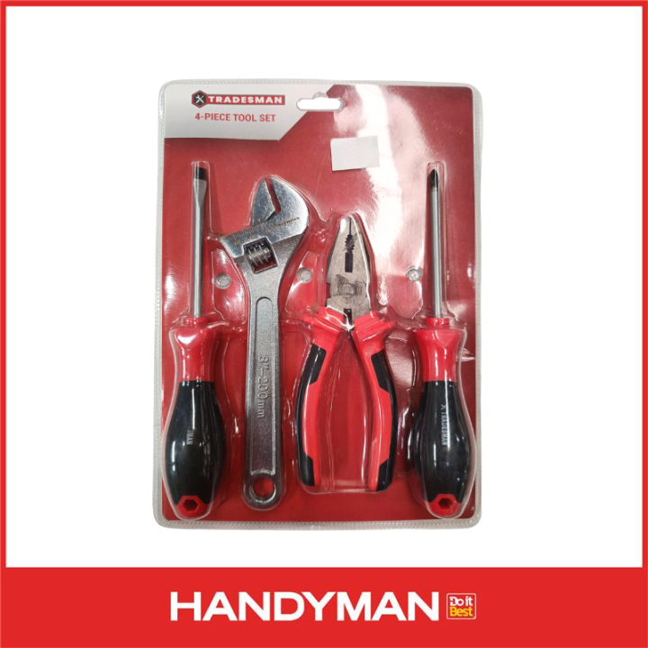 Tradesman Tool Set 4pcs – Essential Hand Tools Kit | Lazada PH