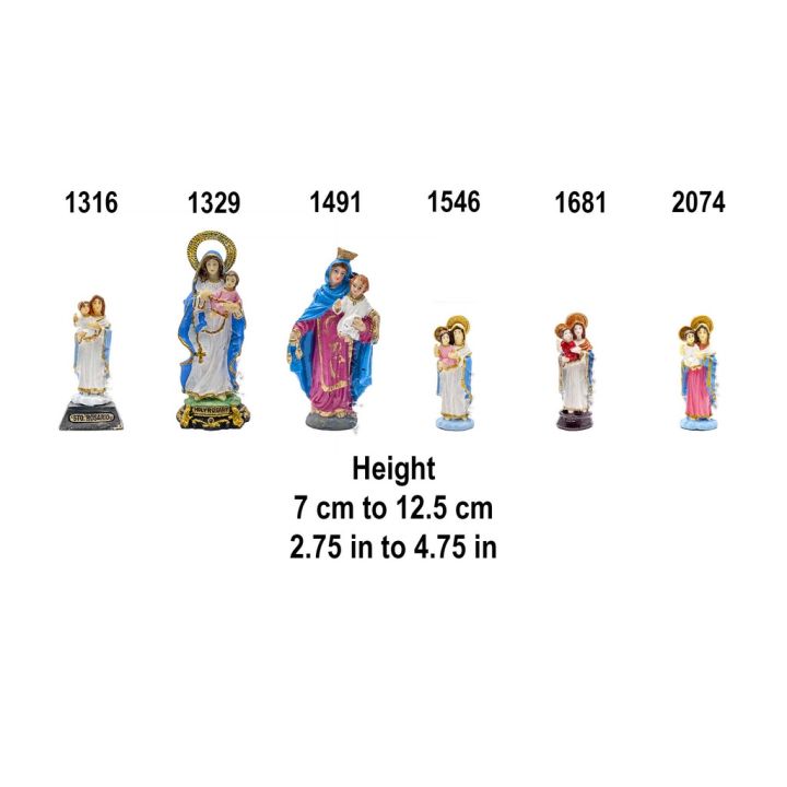 Best Seller AnoSaiyo Mama Mary Statue Our Lady of the Rosary Religious ...