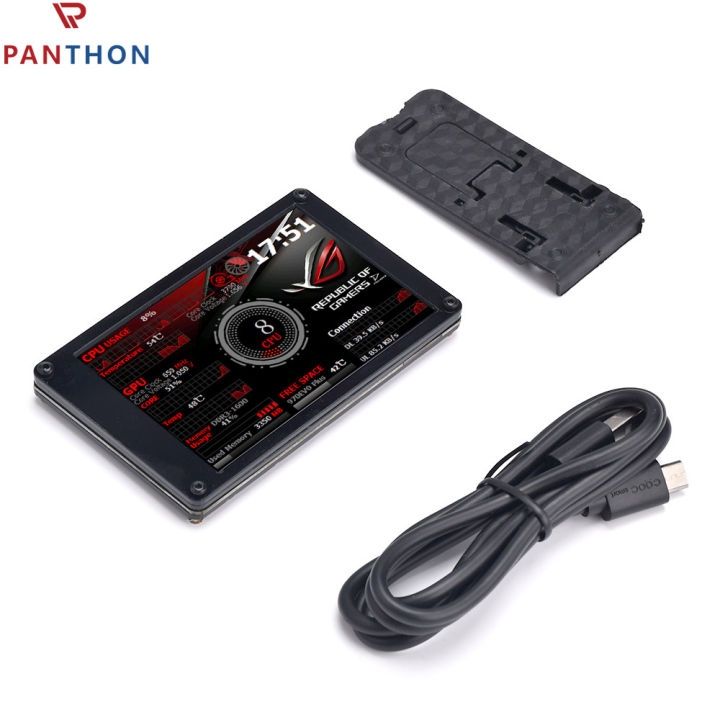 PANTHON 3.5 Inch IPS USB Mini Screen AIDA64 PC CPU RAM HDD Data Monitor ...