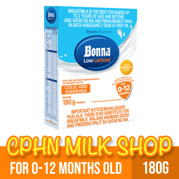 BONNA Low Lactose 180g for 0-12 Months Old Infant Formula | Lazada PH
