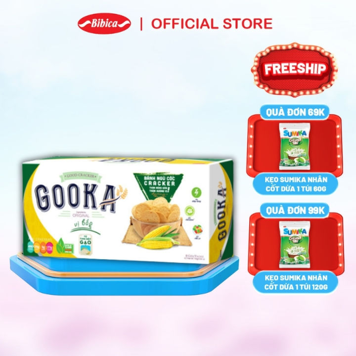 Bánh Gooka Cracker Ngũ Cốc Khoai Tây Bibica 160g | Lazada.vn