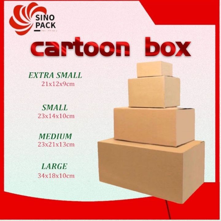 【packing shop] 5pcs Shipping Box Corrugated Box Cartoon box shipping ...