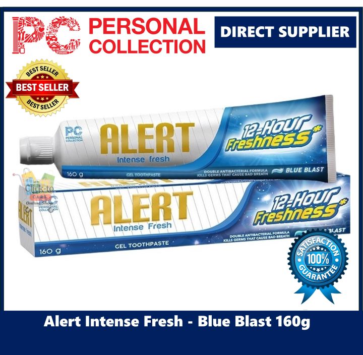 Gel Toothpaste ALERT INTENSE FRESH GEL TOOTHPASTE BLUE BLAST by ...