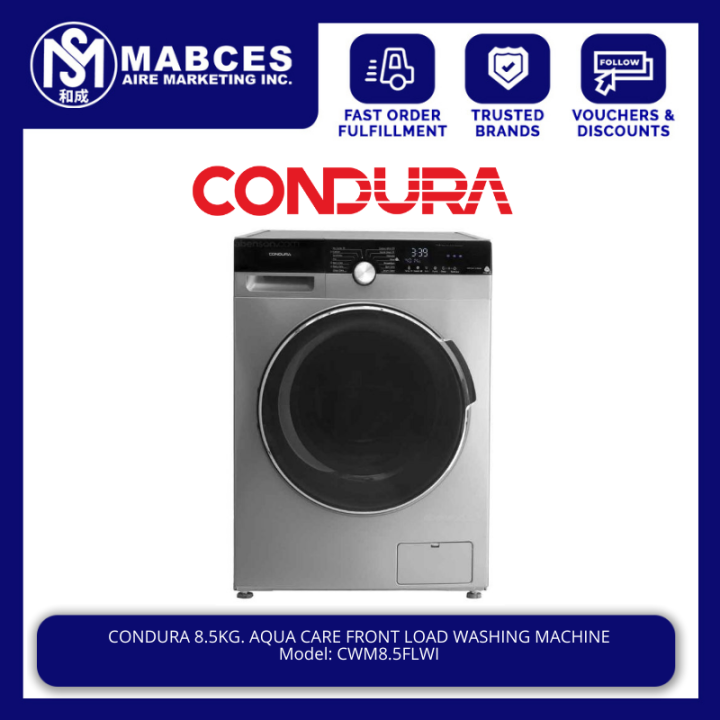 Condura 8.5kg AquaCare Front Load Washing Machine CWM8.5FLWi | Lazada PH