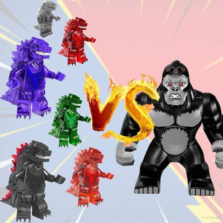 Godzilla vs King Kong Monster Model Mini Building Blocks Action ...