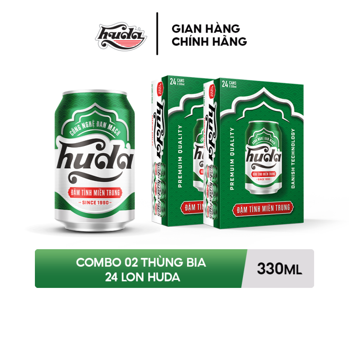 [CHỈ GIAO ĐÀ NẴNG] - COMBO 02 Thùng Bia Huda - Thùng 24 lon 330ml ...