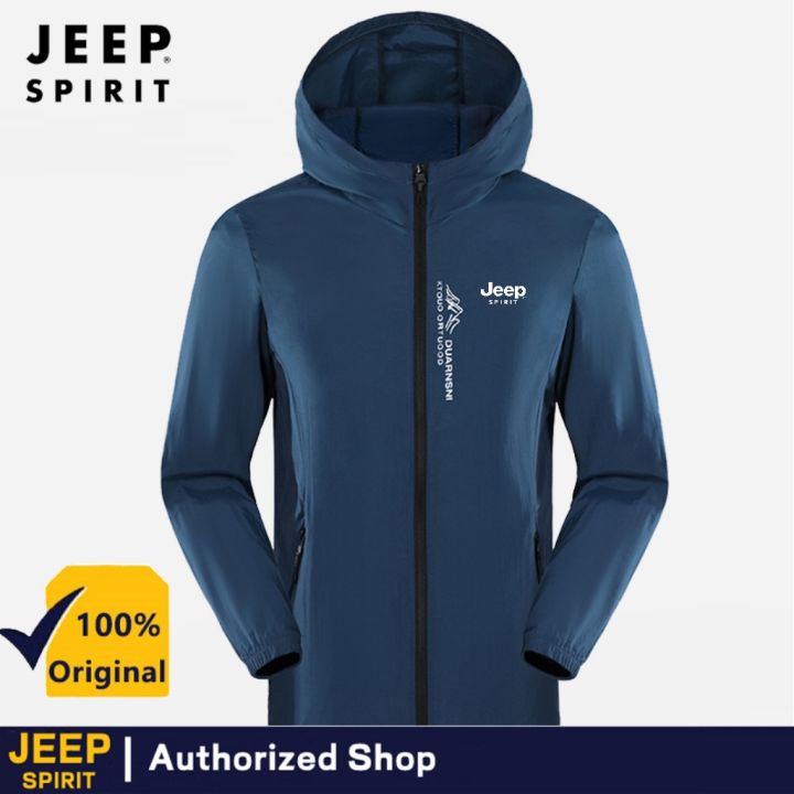 JEEP SPIRIT ฤดูใบไม้ร่วงครีมกันแดดกันน้ำของผู้ชายเสื้อแจ็คเก็ตน้ำหนัก ...