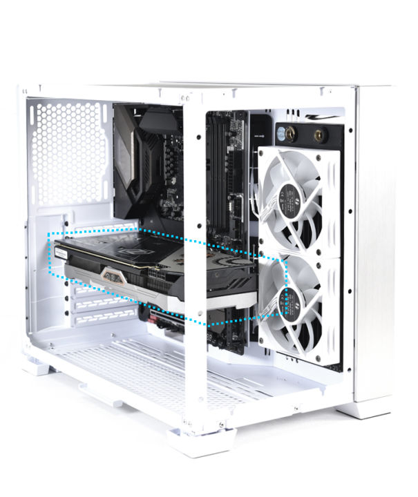 LIAN LI O11D MINI SNOW WHITE - White SECC / Aluminum /Tempered Glass ...